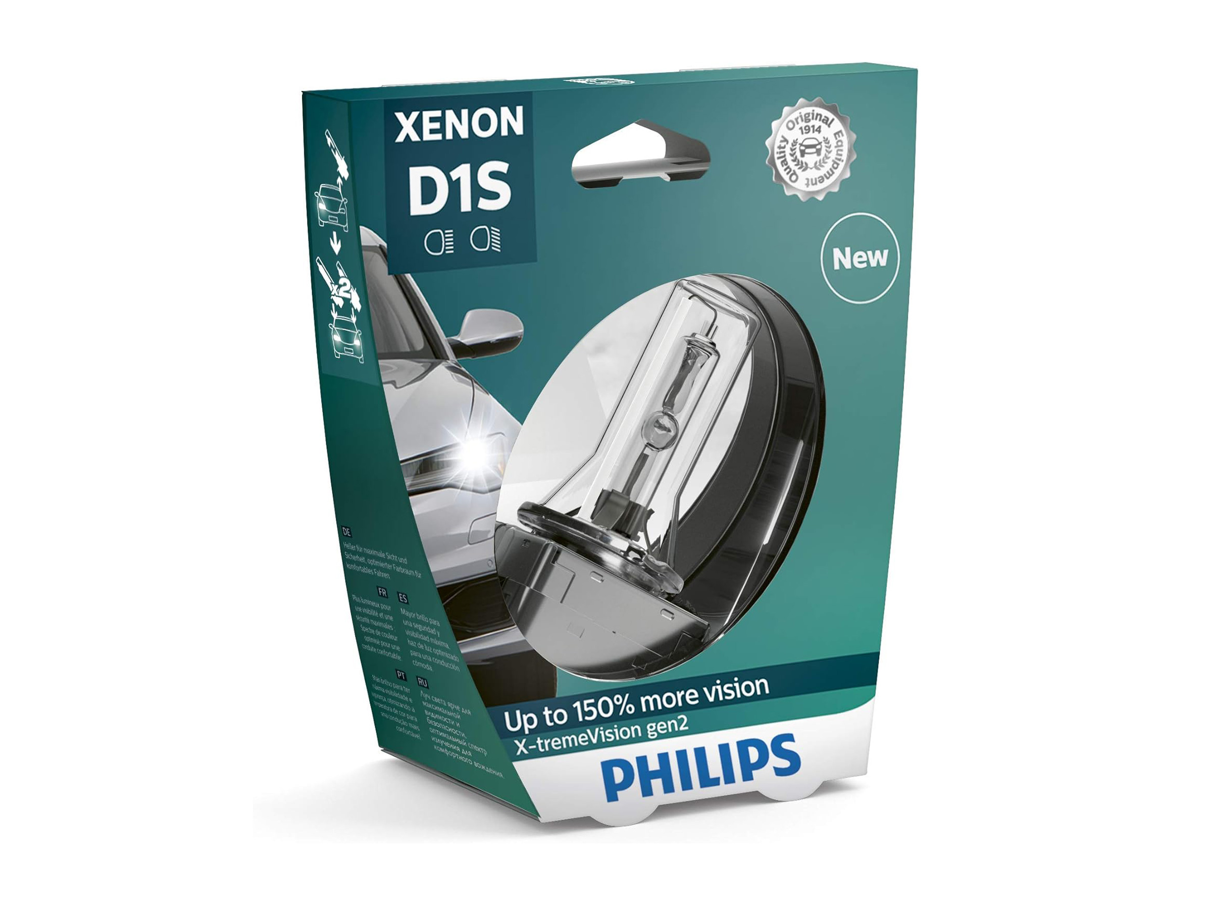 Philips D1S Leuchtmittel 35W PK32d-2 X-treme Vision +150% Xenon Blister ...