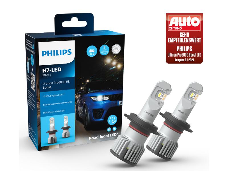 Philips Ultinon Pro6000 Boost H7 LED Abblendlicht +300% Zulassung - 11972U60BX2
